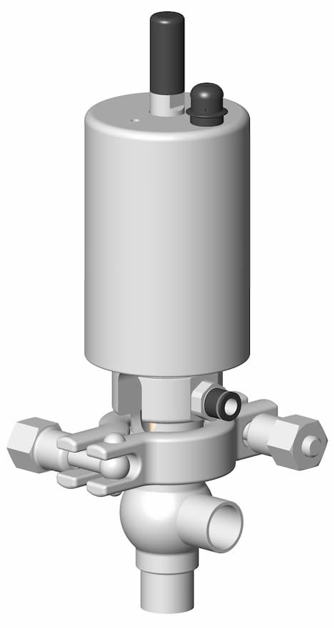Vanne à clapet simple étanchéité fractionnelle DCX3 FRACT Definox